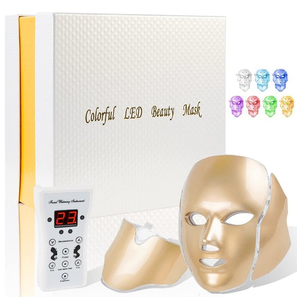 Skincare | Colorful Led Beauty Mask7 Colors Photon Led Light Face Mask ...